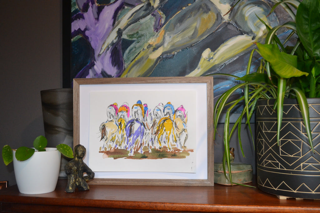 Chasing the Leader - Horse Racing Art – Garth Bayley Art