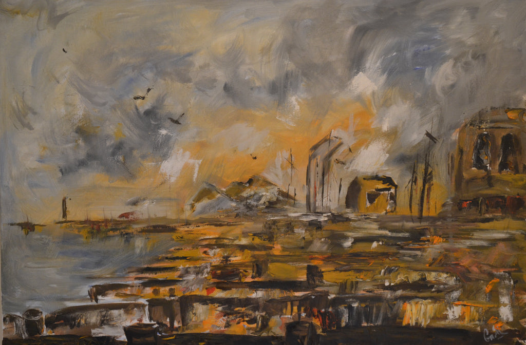 Whitstable Shores - Seascape Painting – Garth Bayley Art